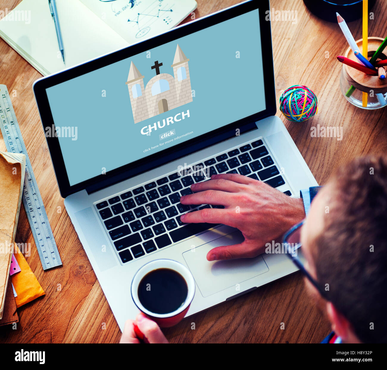 Church Faith Religious Temple Worship Assembly Concept Stock Photo - Alamy