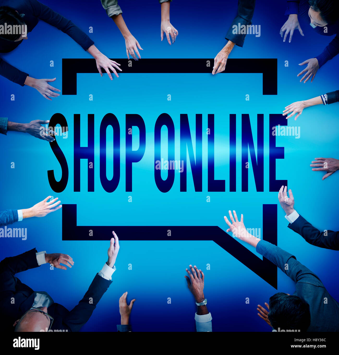 Shop Online Consumer Delivery Customer Concept Stock Photo - Alamy