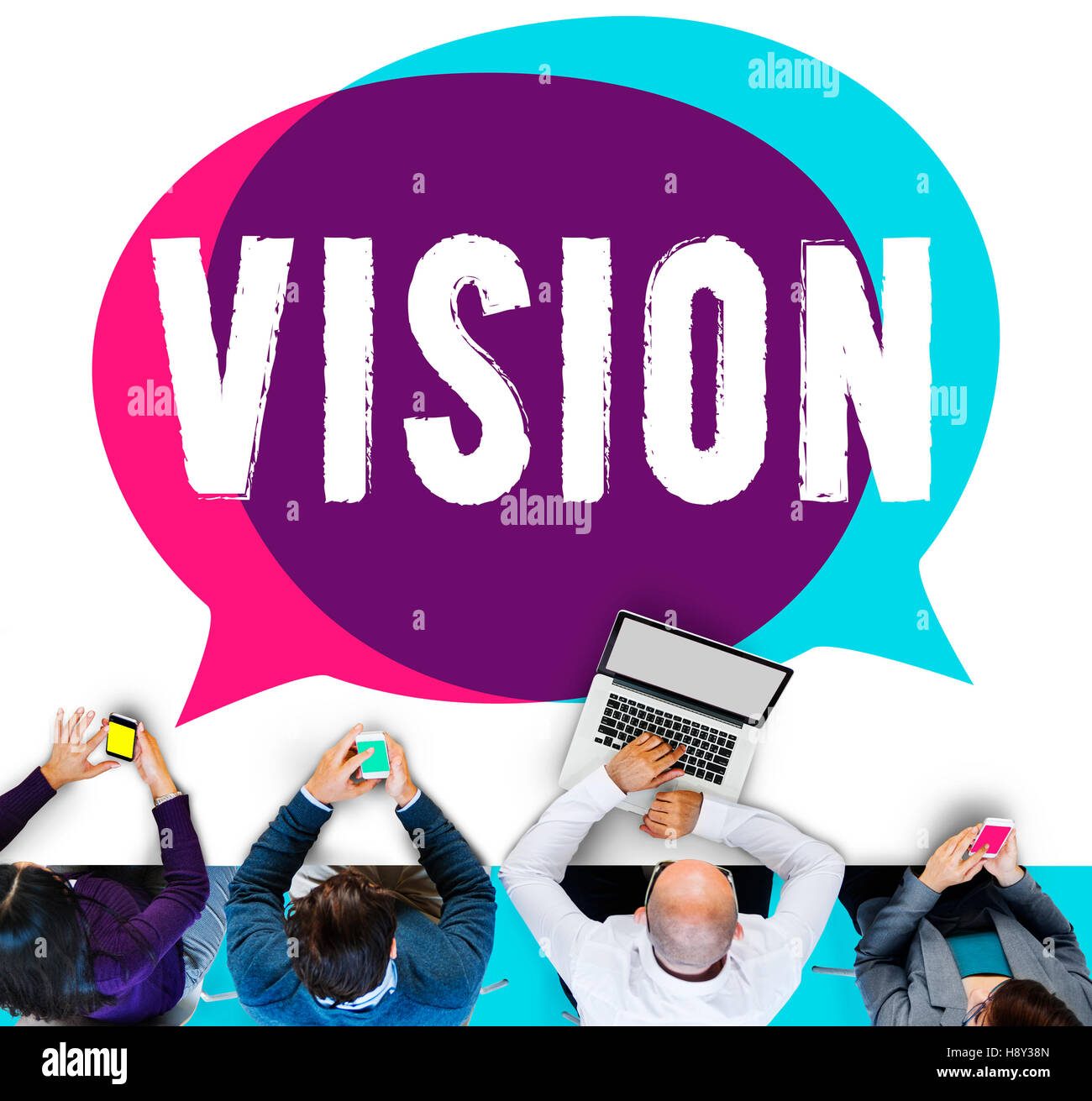 Vision Strategy Palnning Target Direction Concept Stock Photo - Alamy