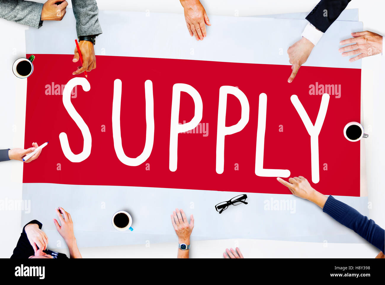Supply Supplier Production Logistics Industry Concept Stock Photo - Alamy