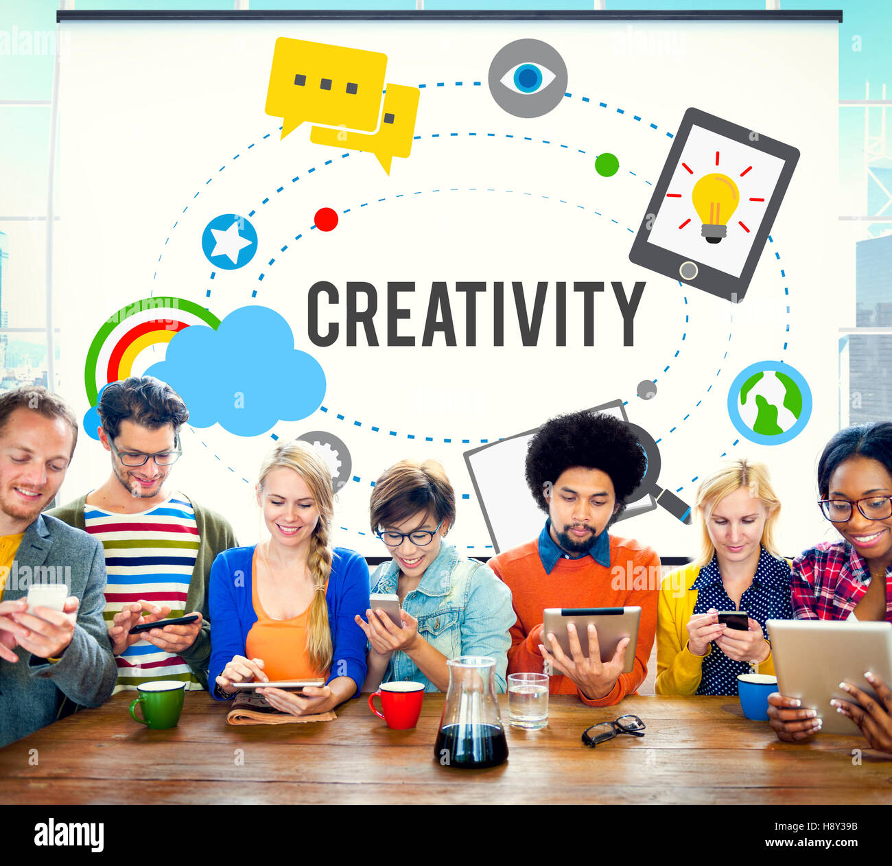 Creativity Artistic Imagination Inspiration Innovation Concept Stock ...