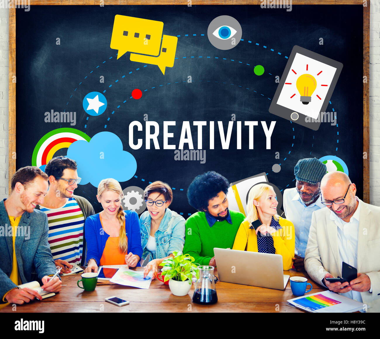 Creativity Artistic Imagination Inspiration Innovation Concept Stock ...