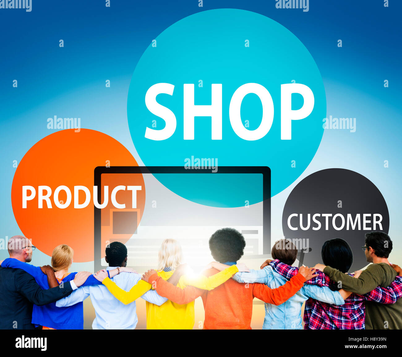 Shop Product Customer Buying Commercial Consumer Concept Stock Photo ...