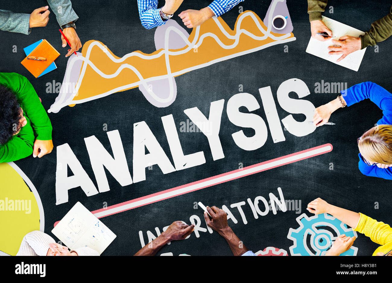 Analysis Analytics Bar graph Chart Data Information Concept Stock Photo ...