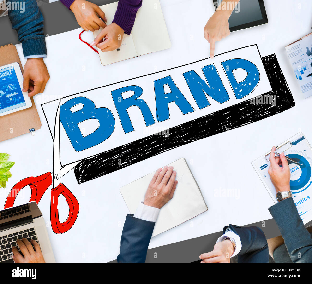 Brand Advertising Commerce Copyright Marketing Concept Stock Photo - Alamy