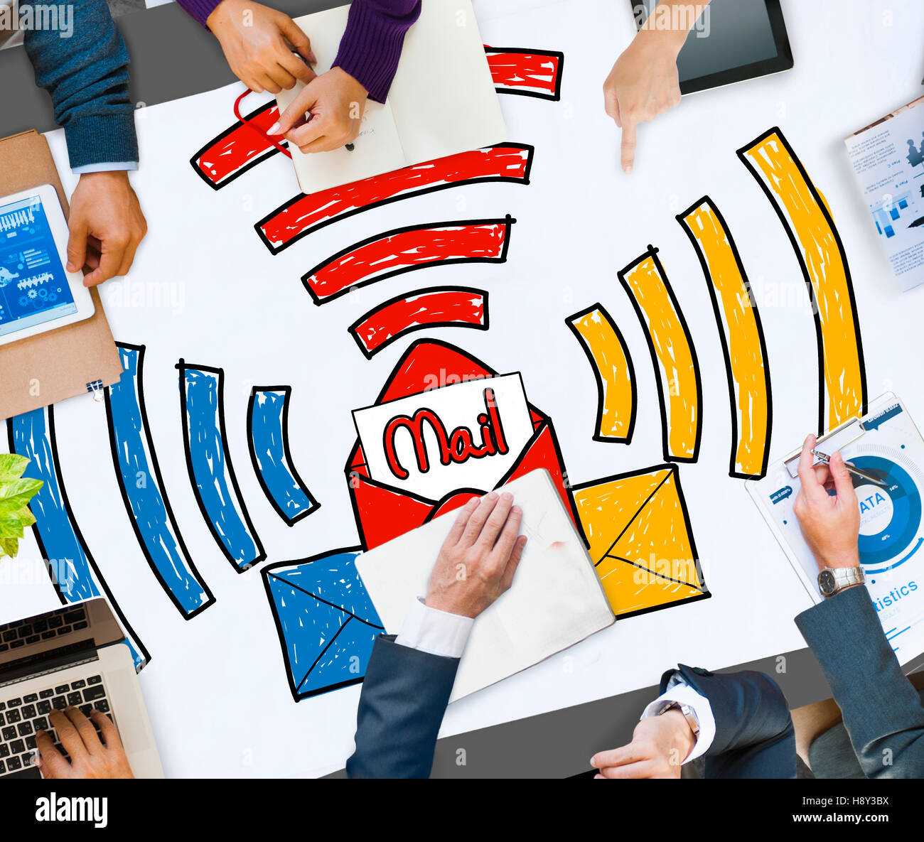 Email Message Inbox Letter Communication Concept Stock Photo - Alamy