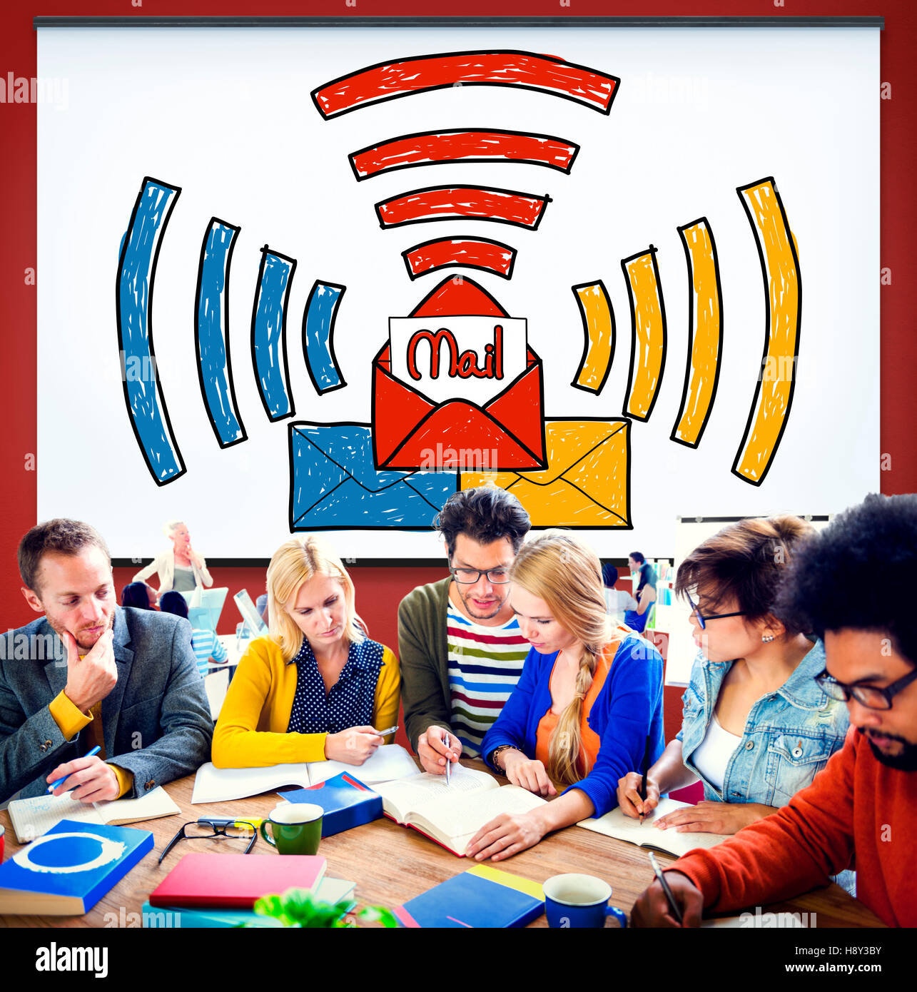 Email Message Inbox Letter Communication Concept Stock Photo - Alamy