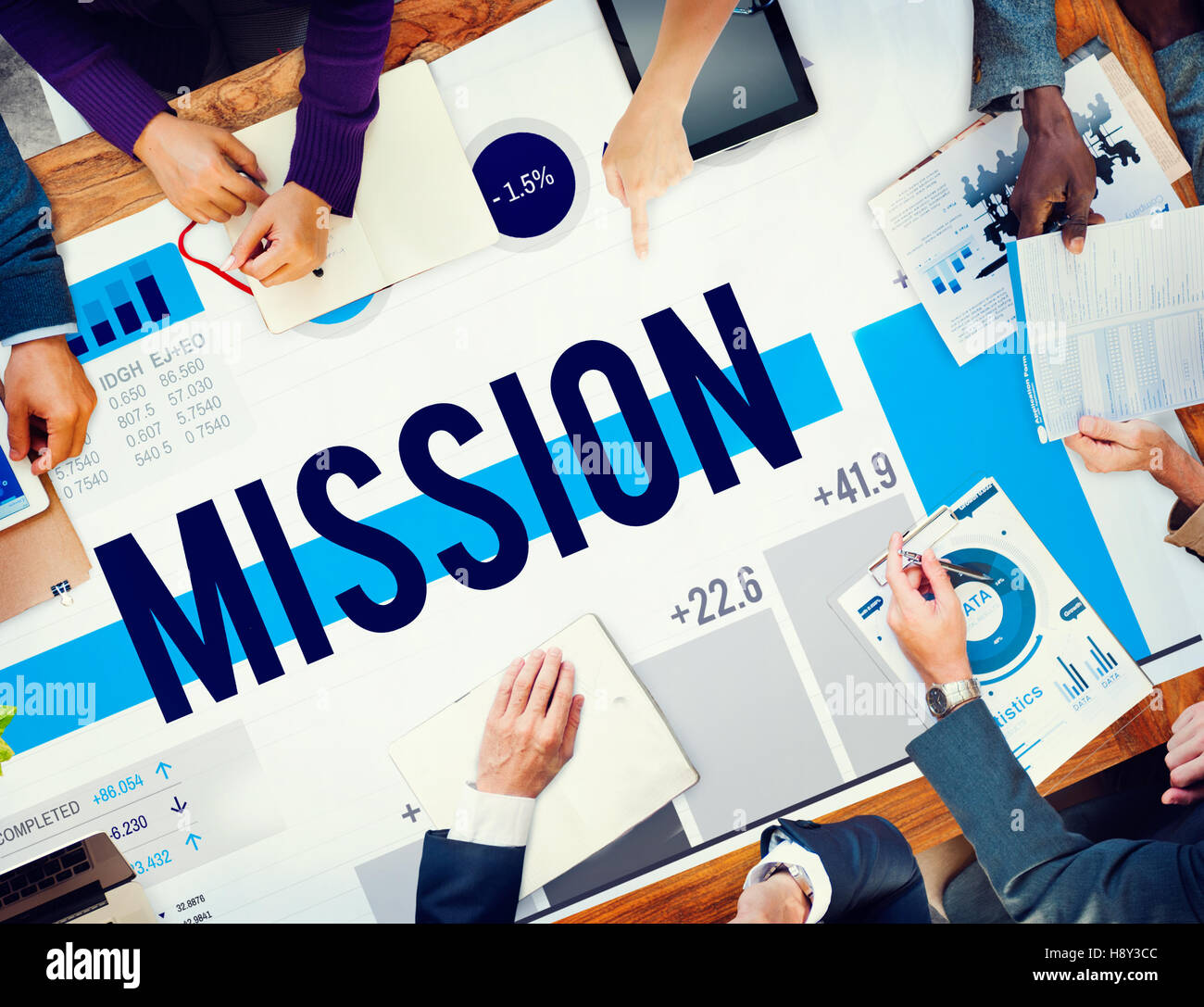 Mission Success Target Solution Aim Aspiration Concept Stock Photo - Alamy