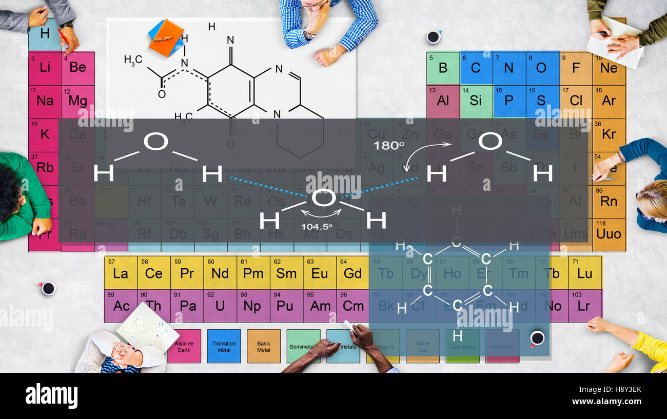 Formula Experiment Atom Chemistry Concept Stock Photo - Alamy