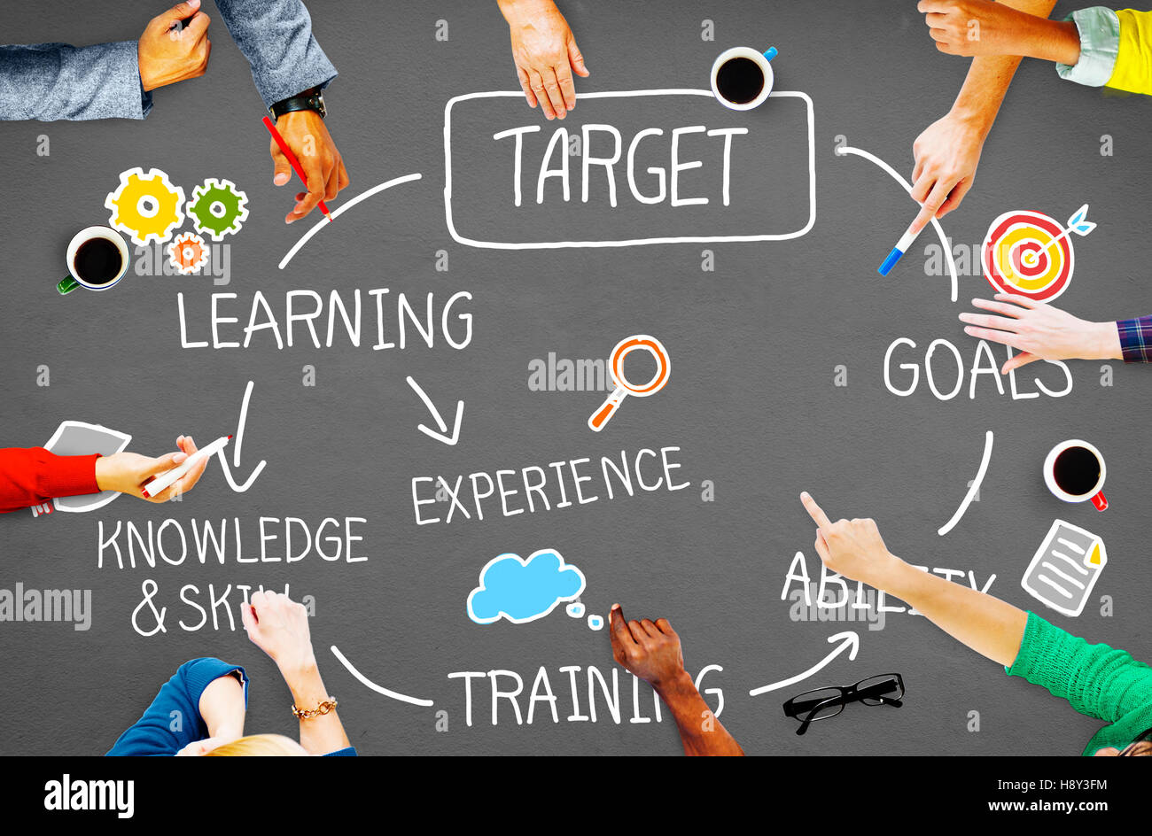 Target Aspiration Goal Achievement Vision Concept Stock Photo - Alamy