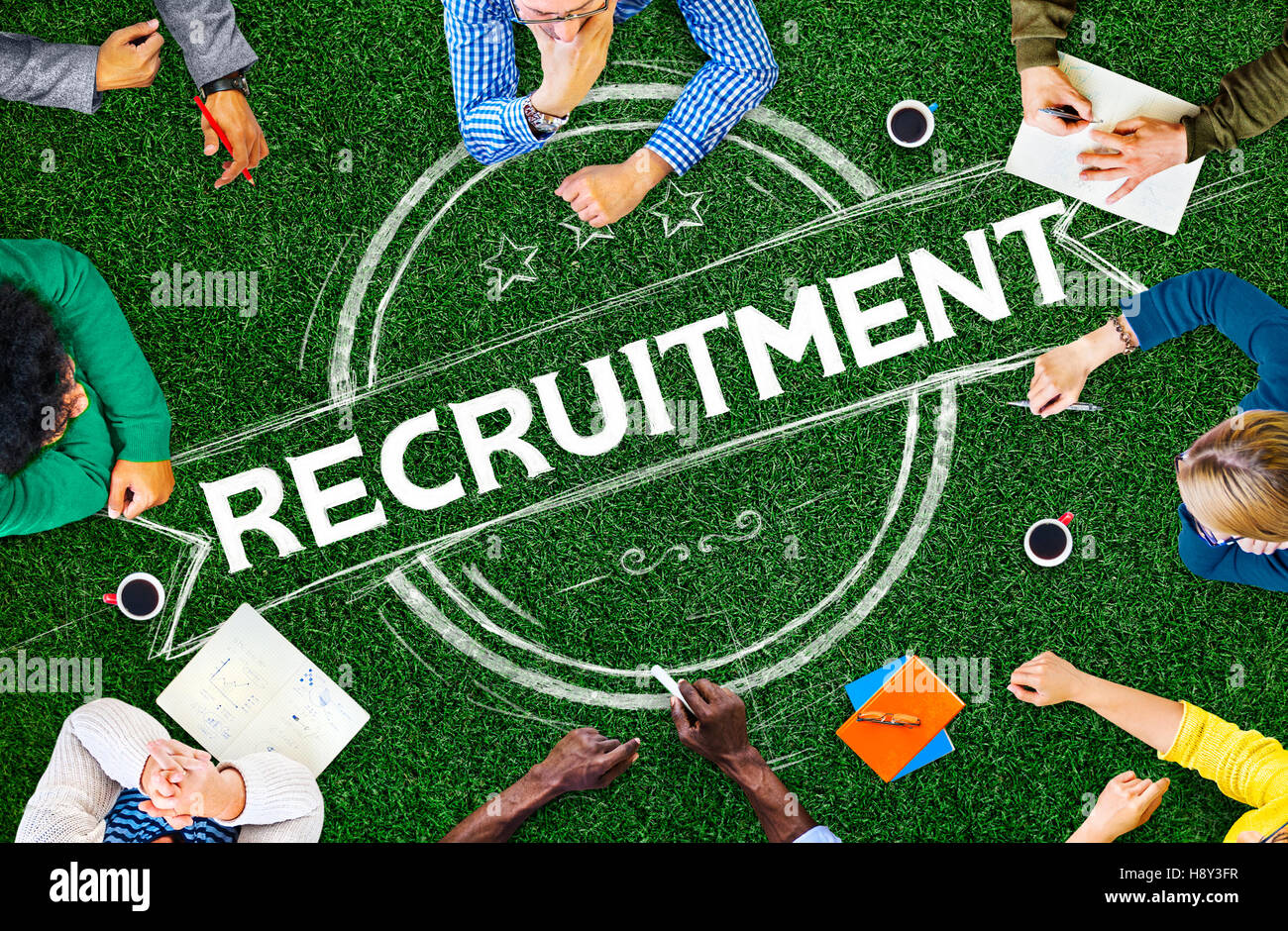 Recruitment Hiring Skills Job Occupation Concept Stock Photo - Alamy