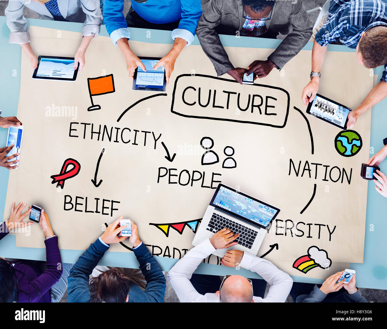 Culture Ethnicity Diversity Nation People Concept Stock Photo - Alamy
