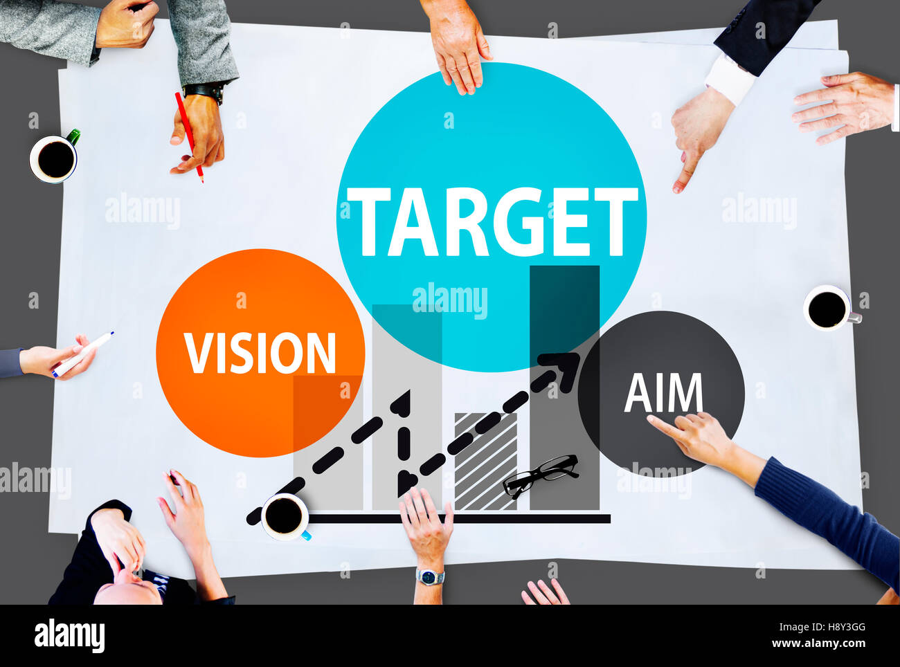 Target Goal Aspiration Aim Vision Vision Concept Stock Photo - Alamy