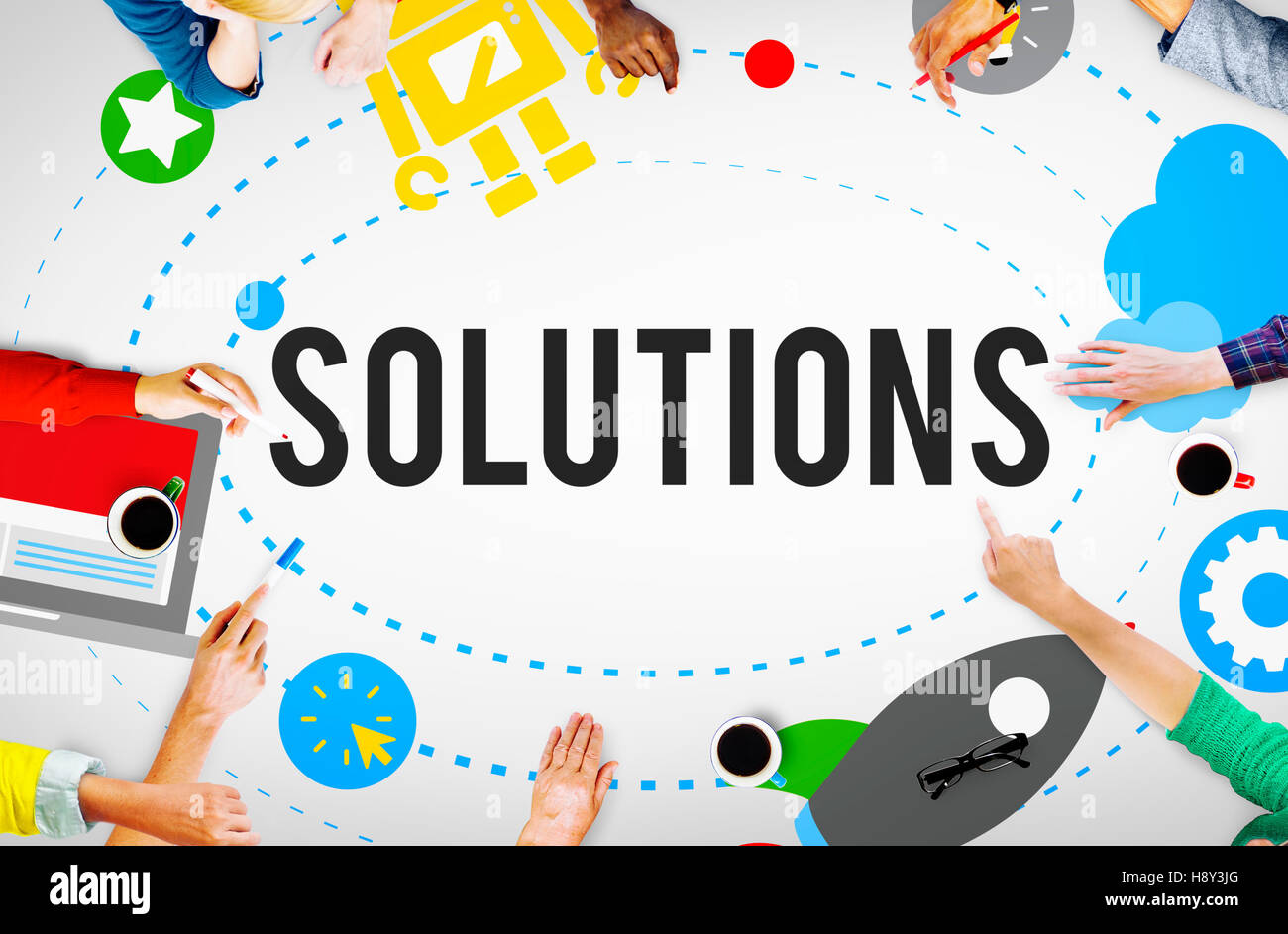 Solution Innovation Solving Progress Strategy Plan Concept Stock Photo - Alamy