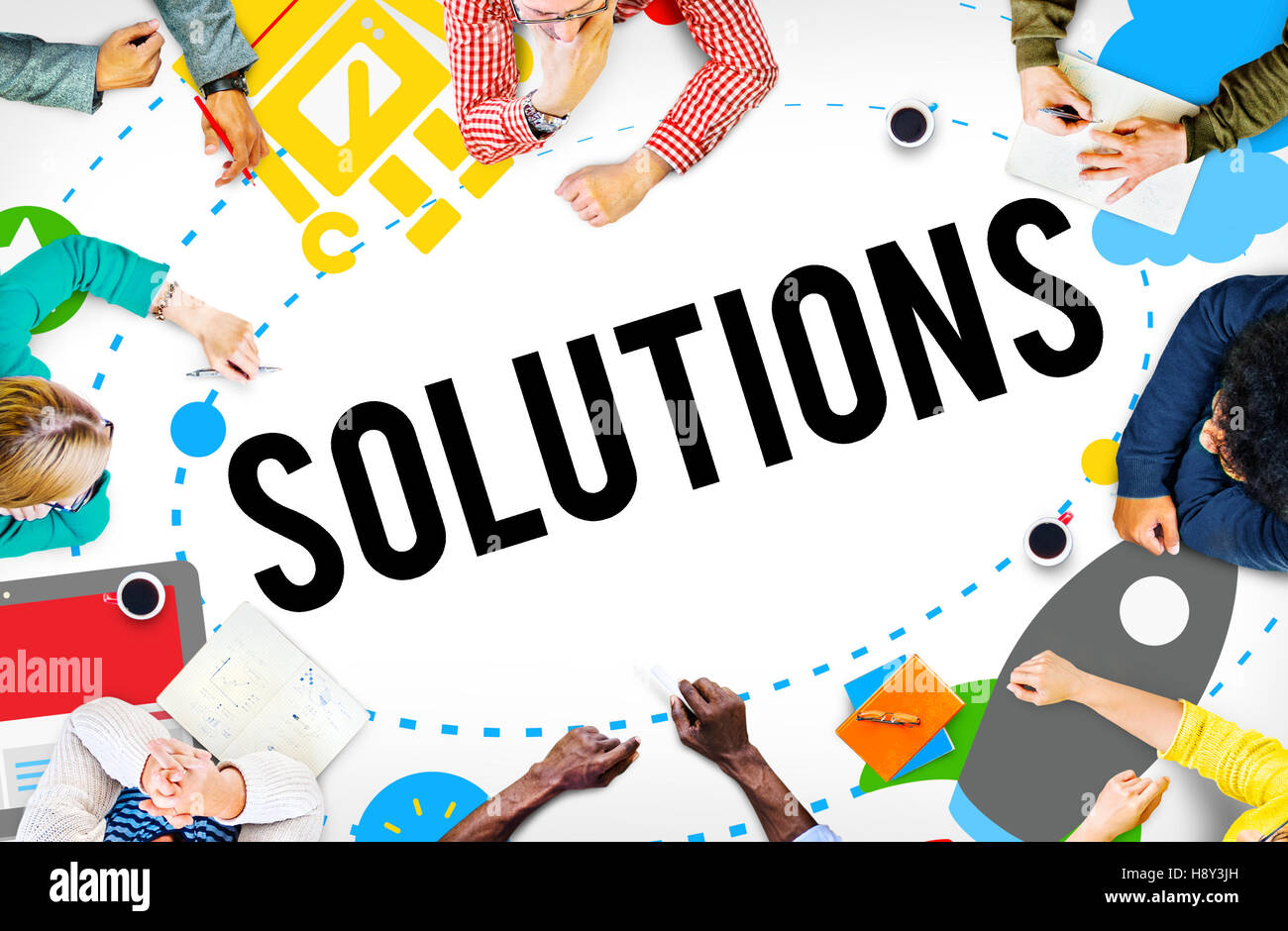 Solution Innovation Solving Progress Strategy Plan Concept Stock Photo ...