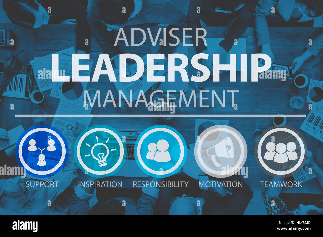Adviser Leadership Management Director Responsibility Concept Stock ...
