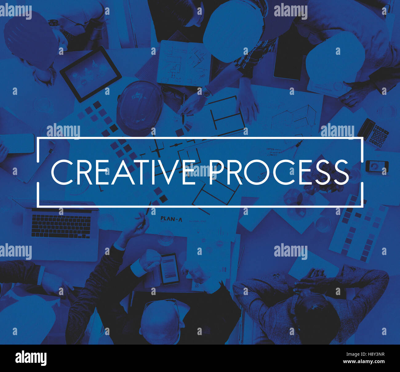 Creative Process Design Brainstorm Thinking Vision Ideas Concept Stock ...