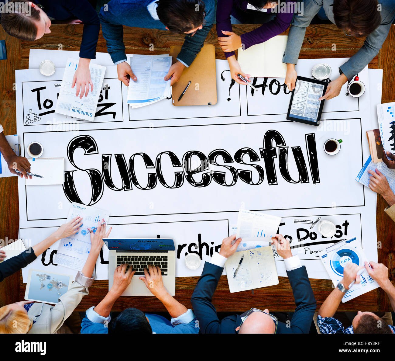 Successful Goal Target Achievement Accomplishment Concept Stock Photo ...