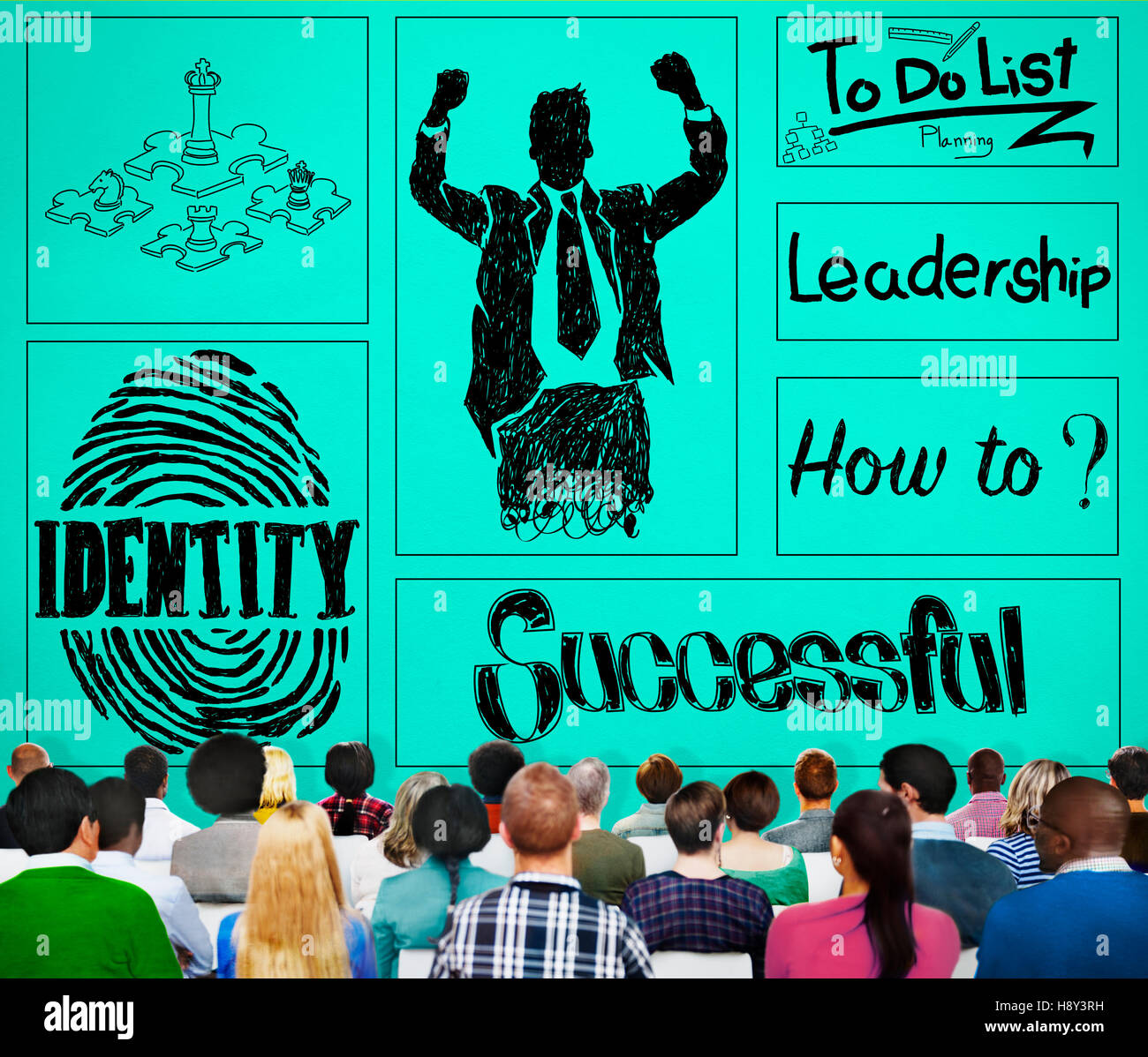 Successful Goal Target Achievement Accomplishment Concept Stock Photo ...
