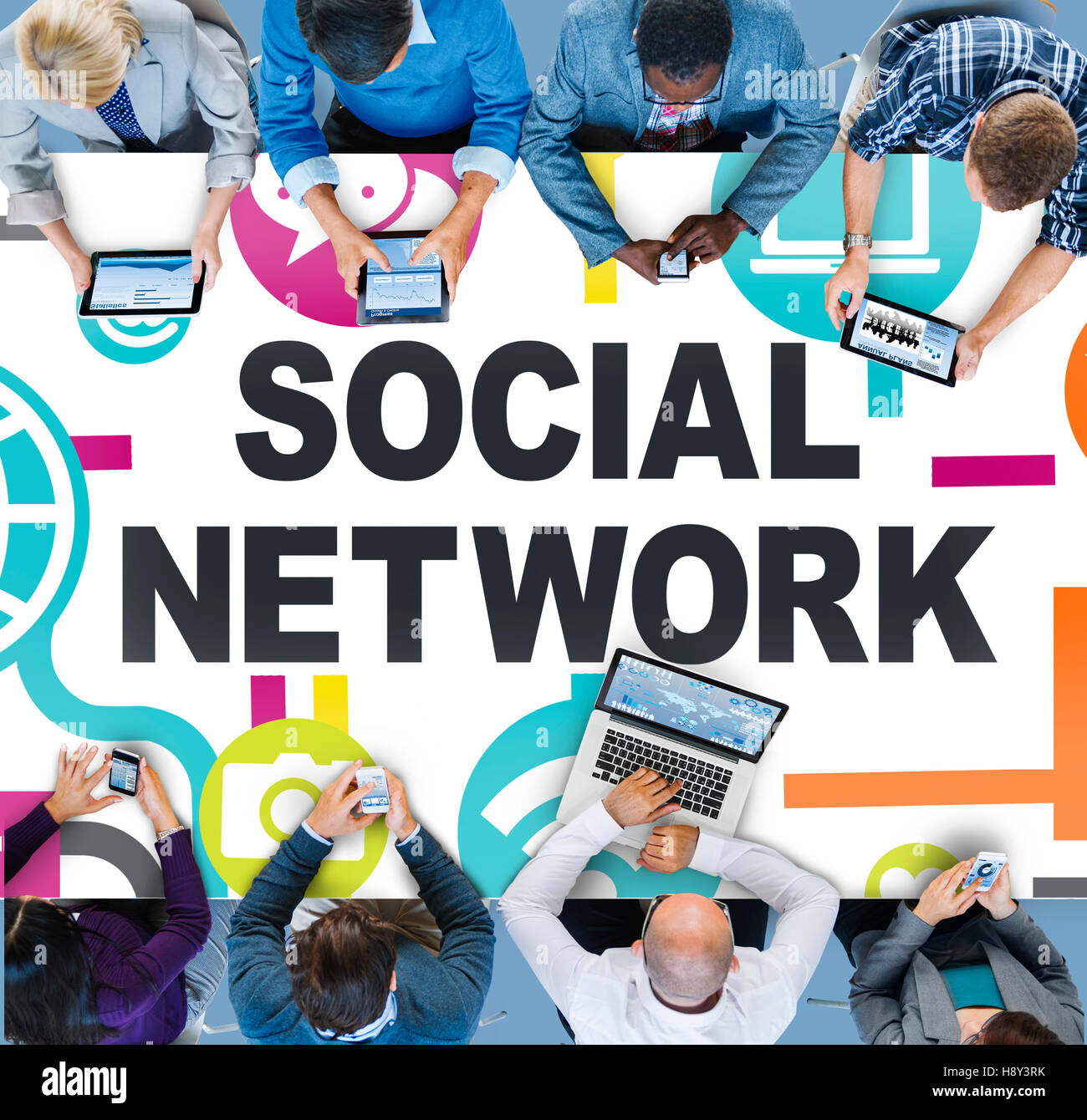 Social Network Internet Online Society Connecting Social Media Concept ...