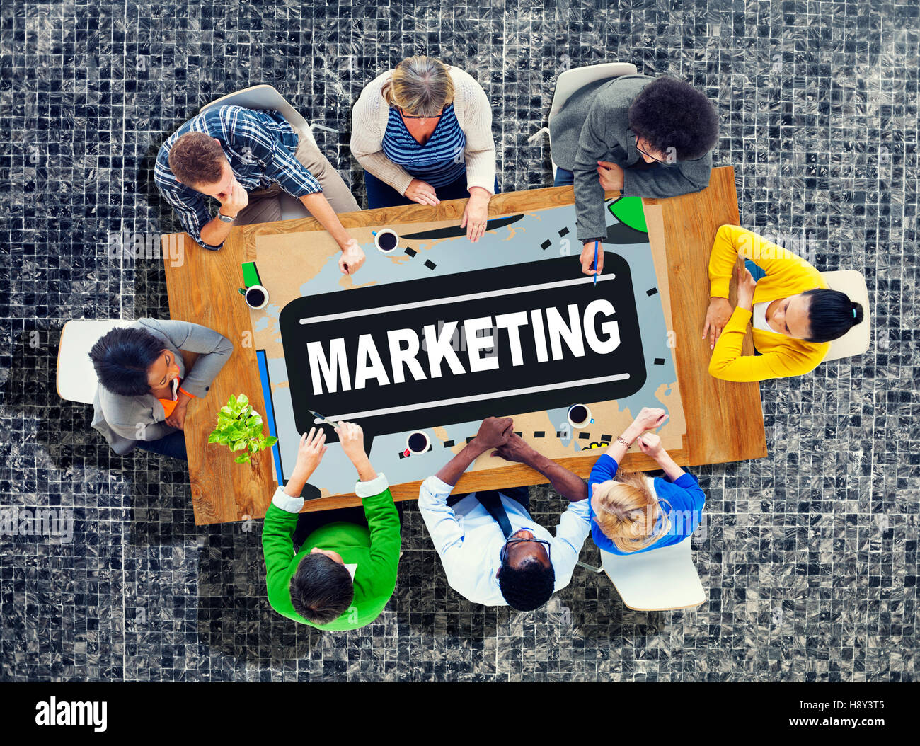 Marketing Strategy Branding Commercial Advertisement Plan Concept Stock ...