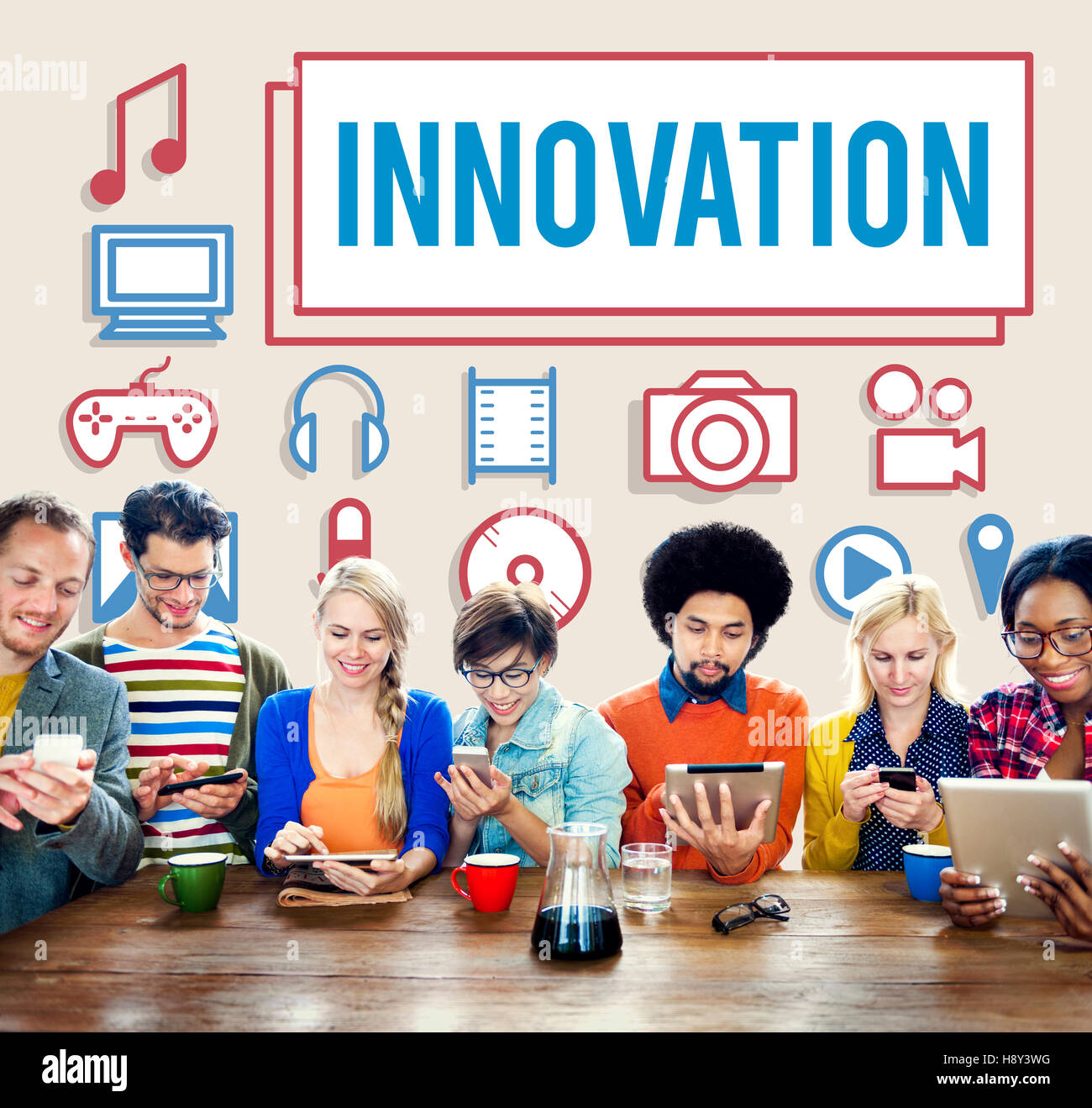 Innovation Technology Be Creative Futuristic Concept Stock Photo - Alamy