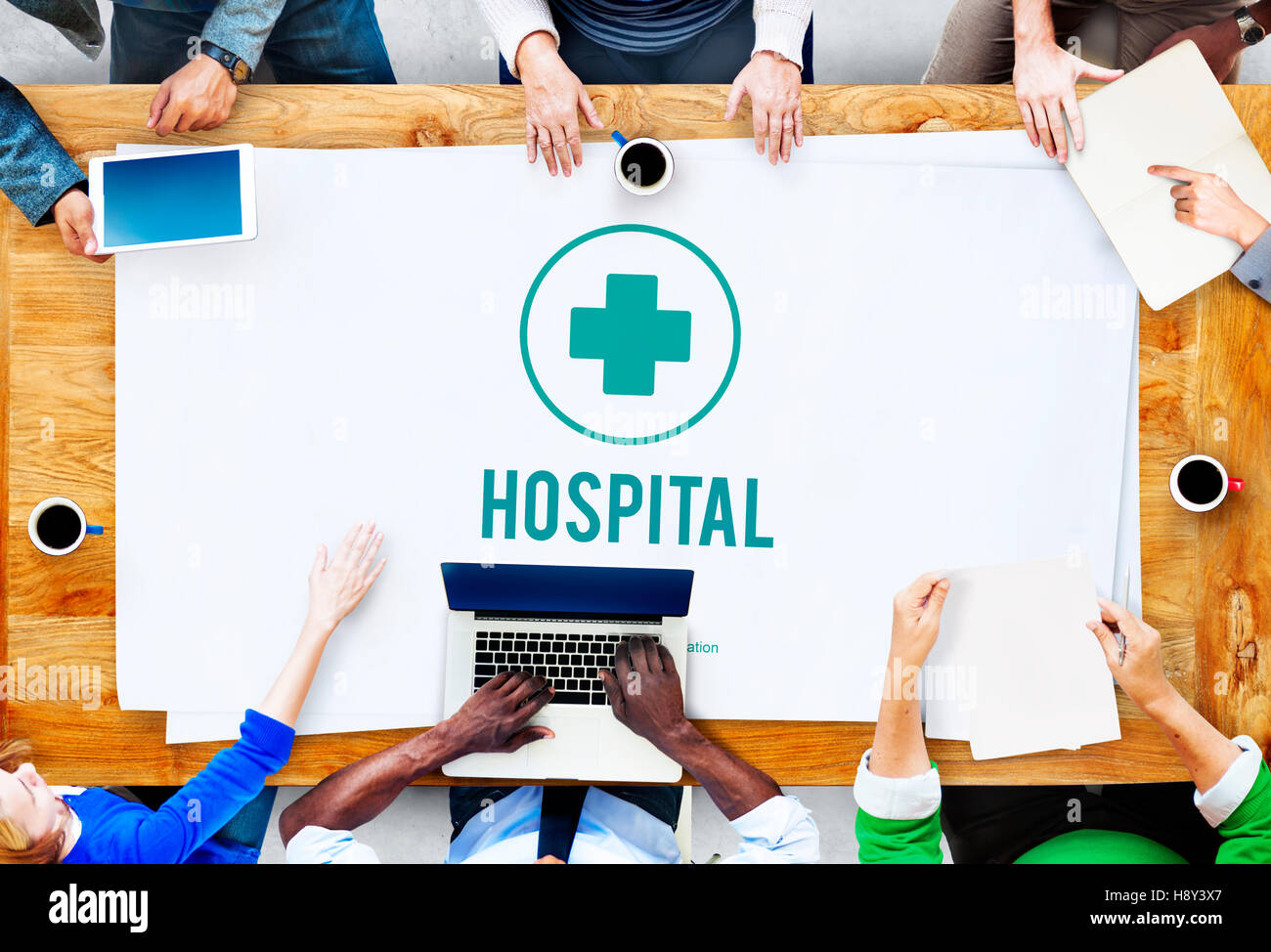 Hospital Clinic Health Institution Medicine Care Concept Stock Photo ...