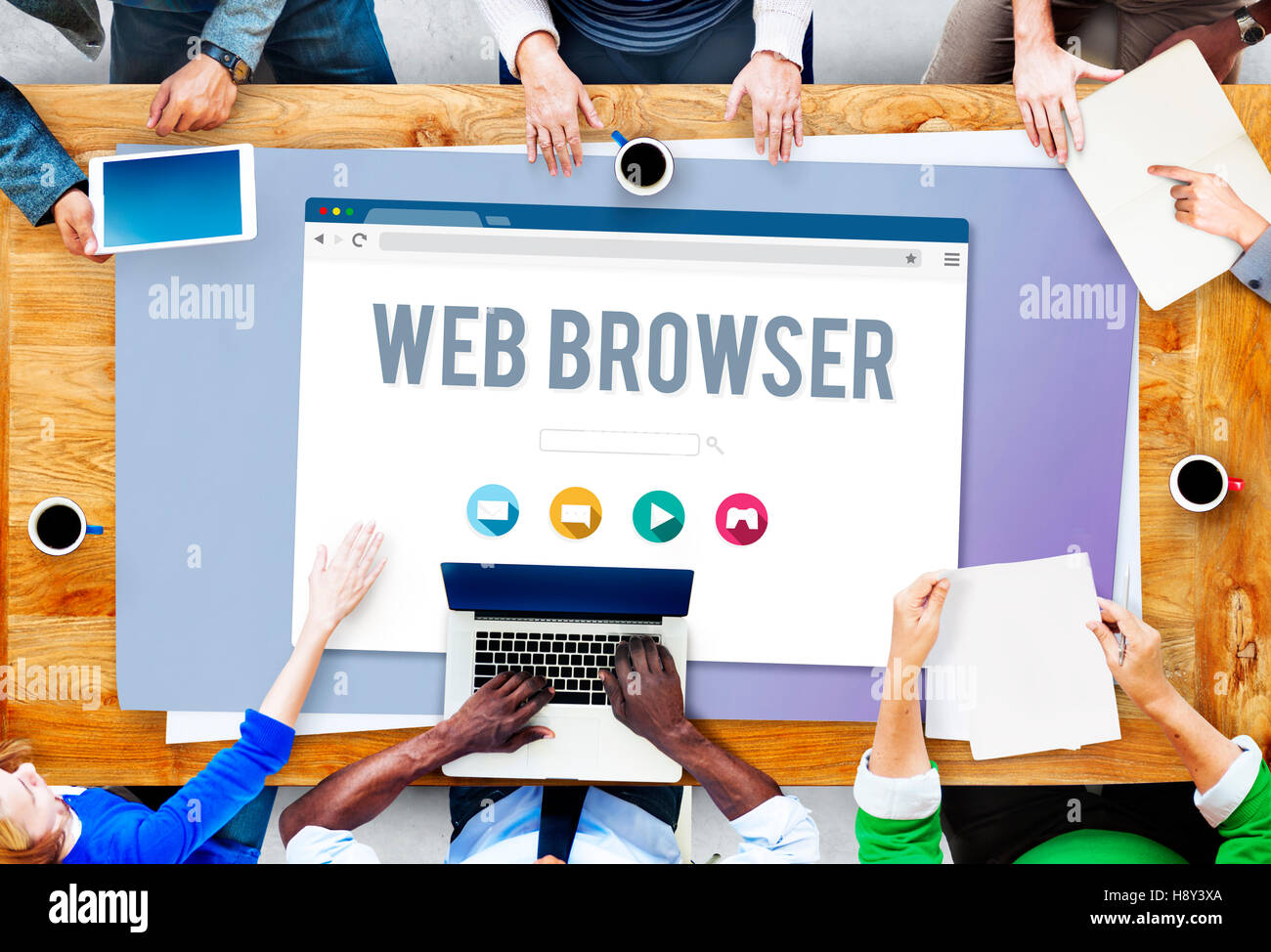 Generic Web Browser Online Page Concept Stock Photo - Alamy