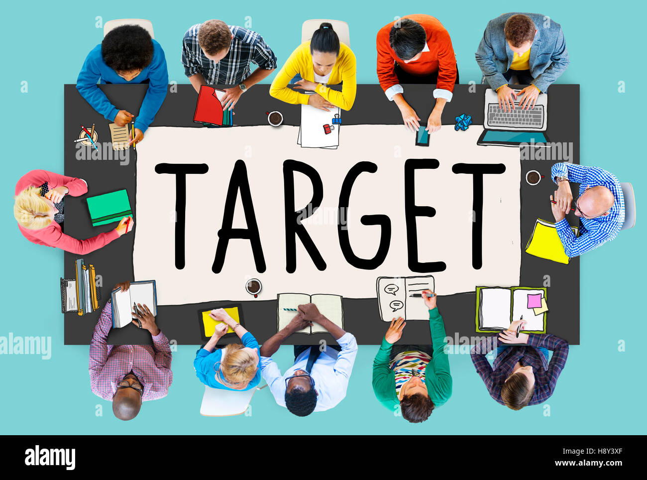 Target Aim Goal Marketing Mission Aspiration Concept Stock Photo - Alamy