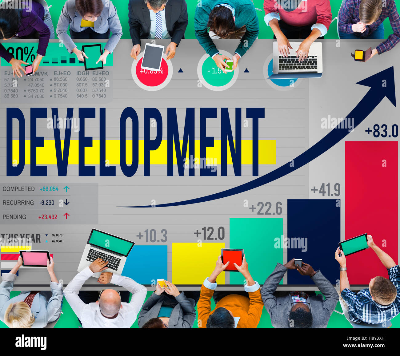 Development Goals Growth Improvement Strategy Concept Stock Photo - Alamy