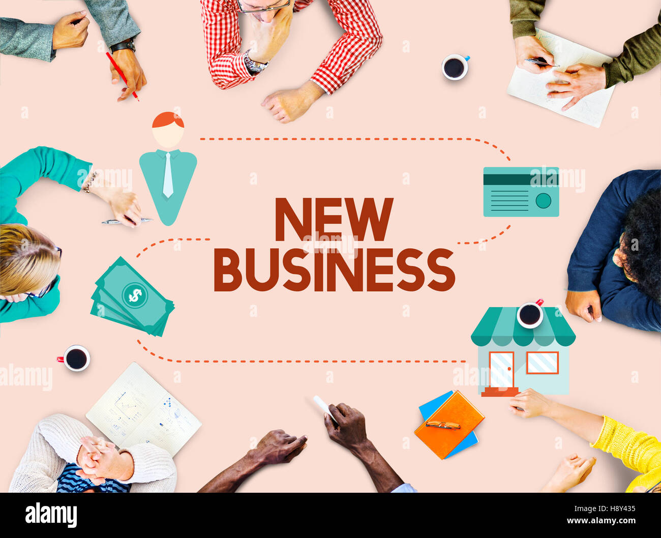 New Business Start up Fresh Ideas Vision Concept Stock Photo - Alamy