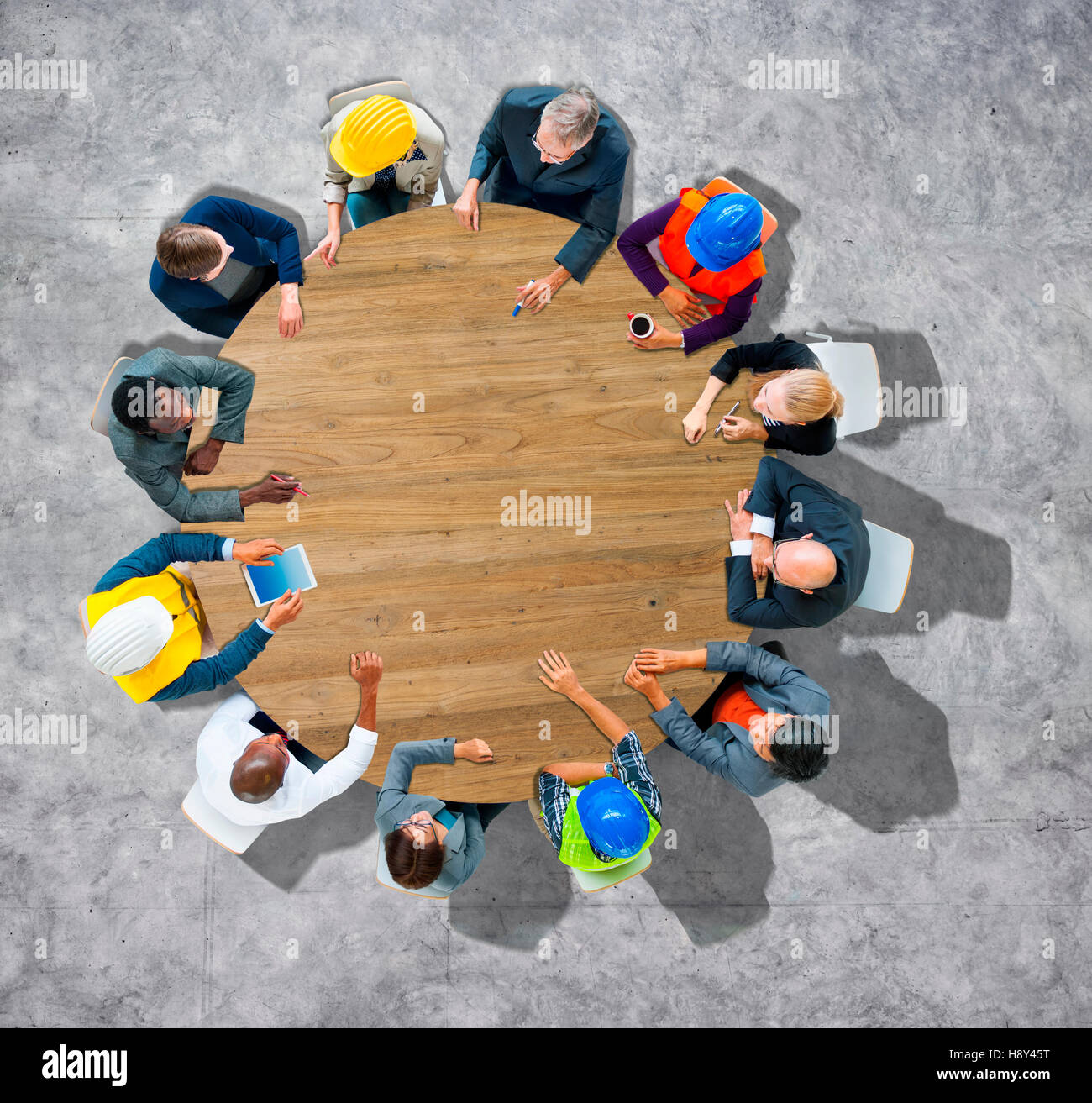 Business People Conference Meeting Discussion Concept Stock Photo - Alamy