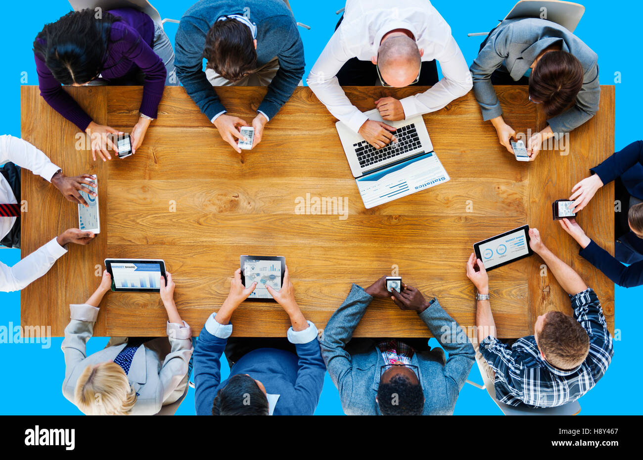 Communication Connection Digital Devices Technology Concept Stock Photo ...