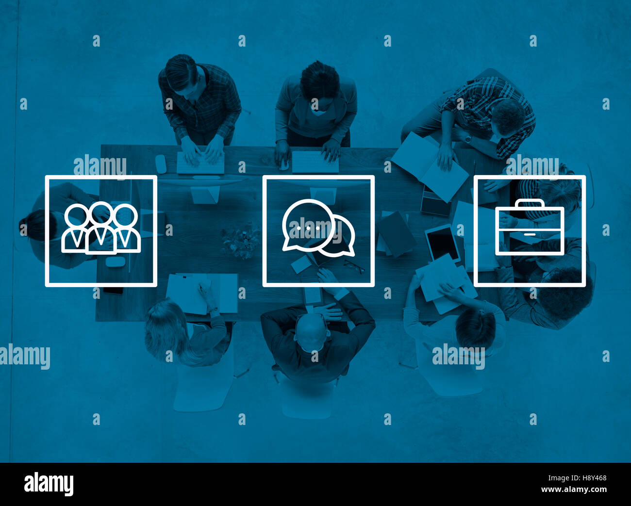 Corporate Business Teamwork Communication Collaboration Concept Stock ...