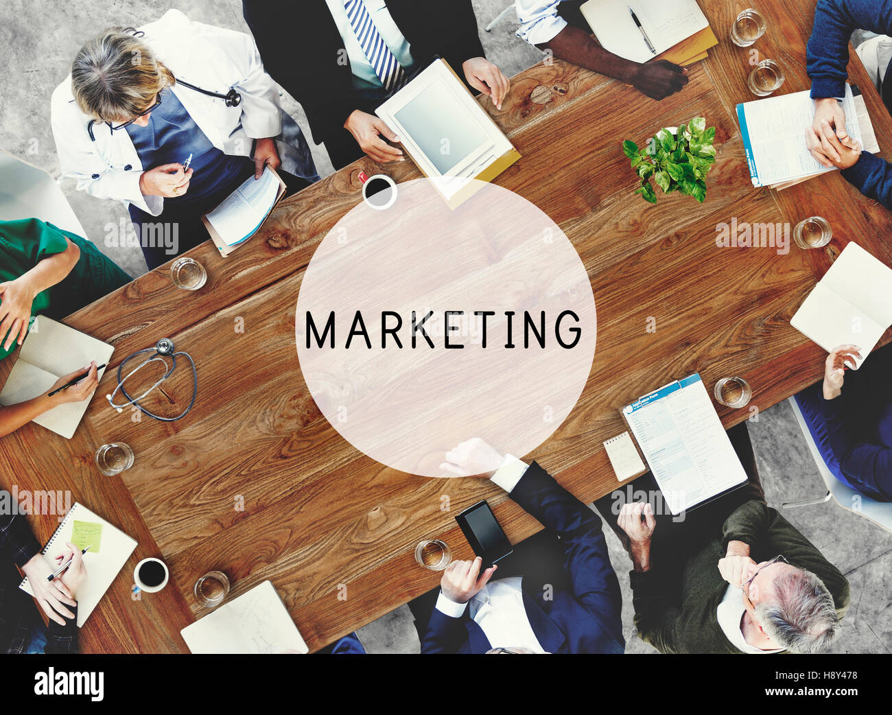 Marketing Business Advertising Commercial Vision Concept Stock Photo ...