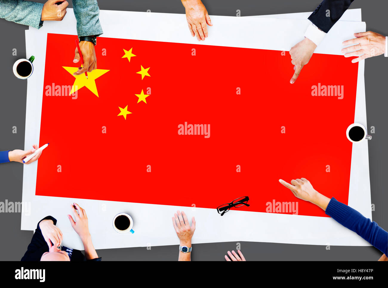 Canada National Flag Business Team Meeting Concept Stock Photo - Alamy