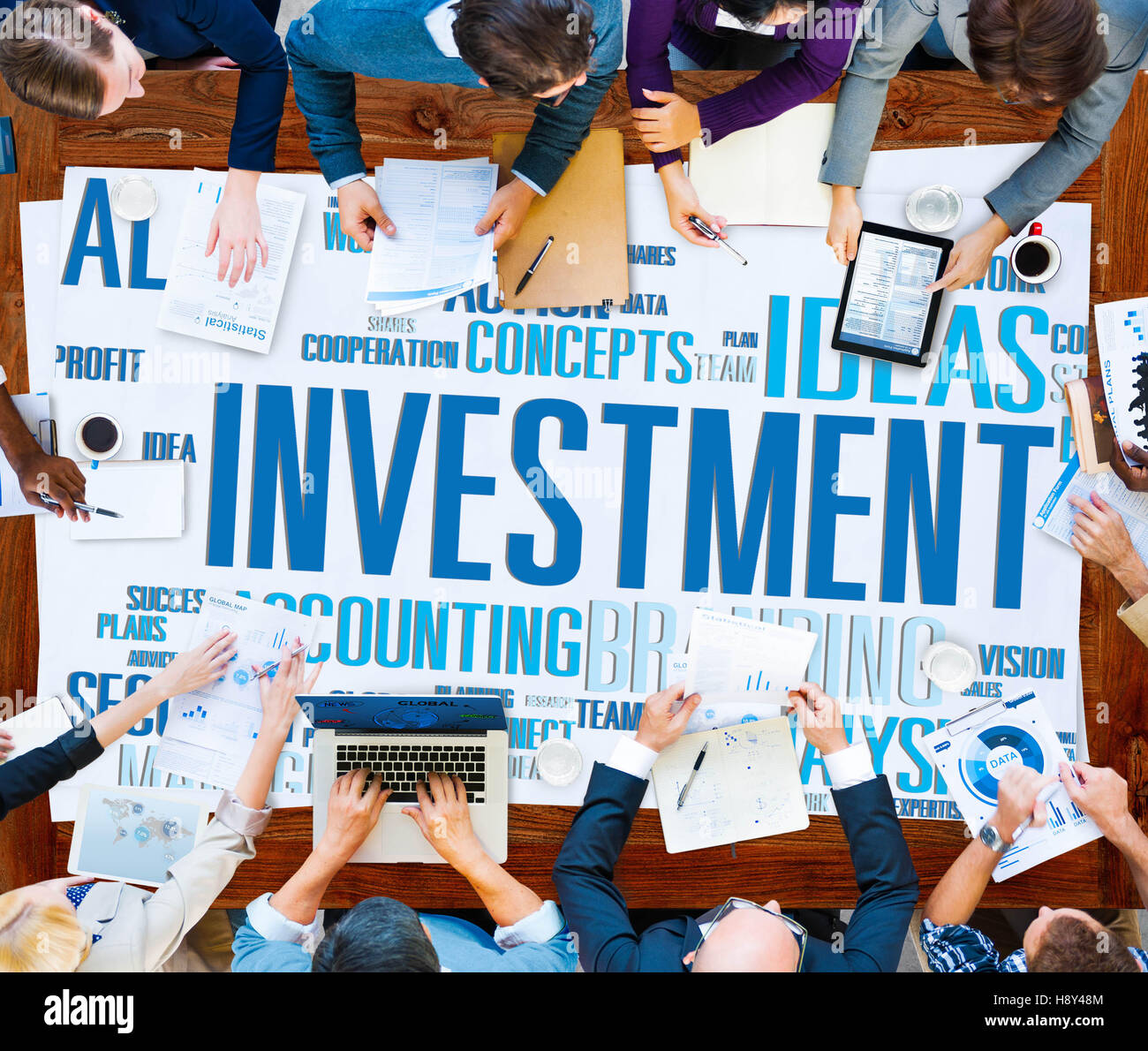 Investment Vision Planning Financial Success Global Concept Stock Photo ...