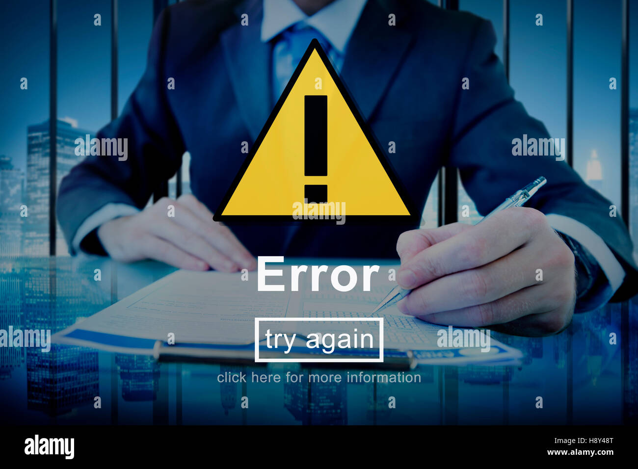 Error Mistake Online Reminder Beware Alert Concept Stock Photo - Alamy
