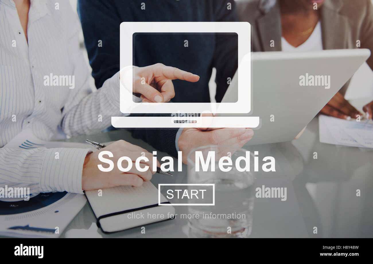 Social Media Internet Networking Technology Concept Stock Photo - Alamy