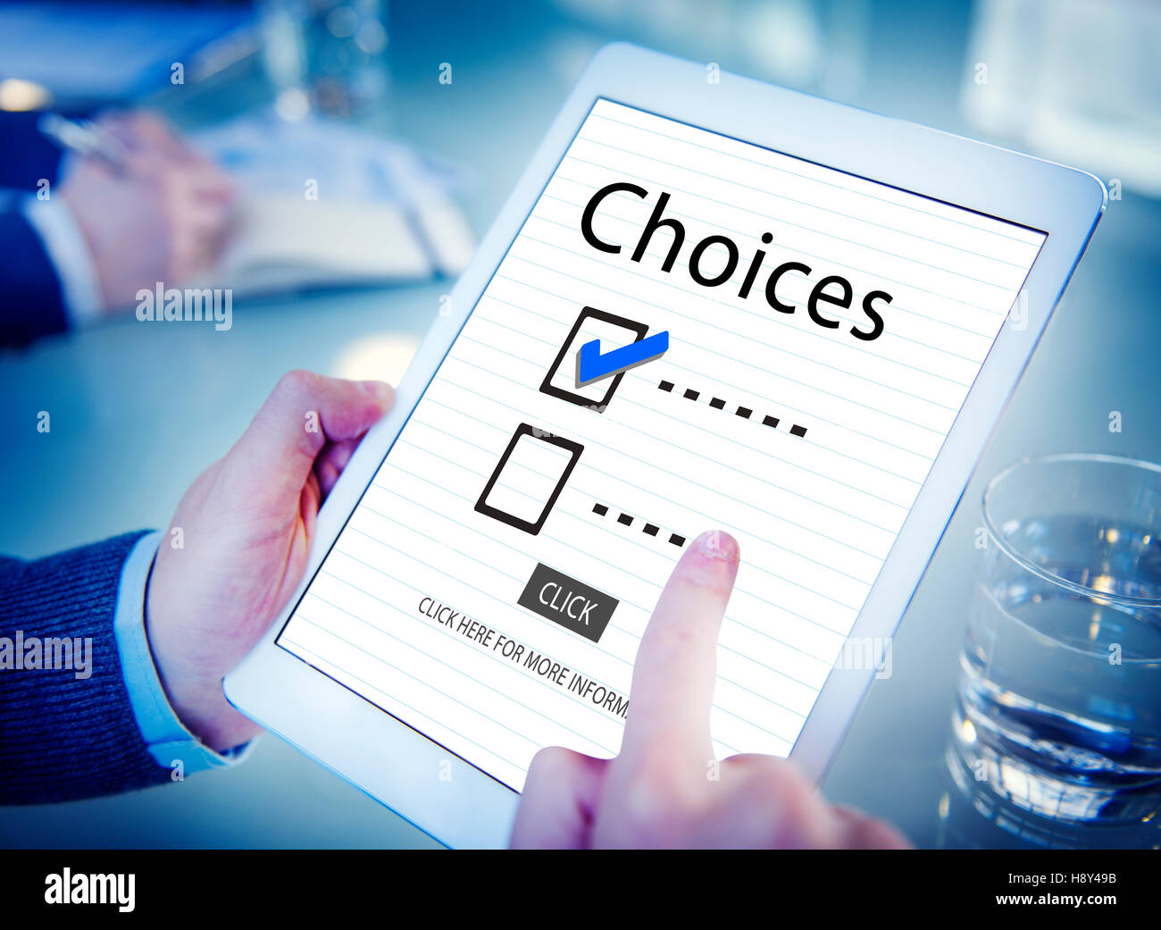 Checklist Choices To Do Audit Evaluation Concept Stock Photo - Alamy
