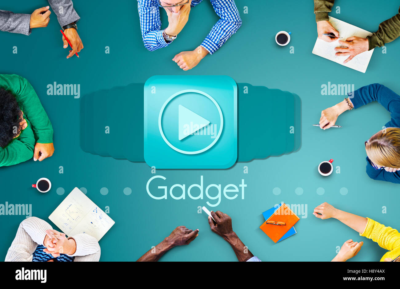 Gadget Device Media Mobility Object Tablet Concept Stock Photo - Alamy