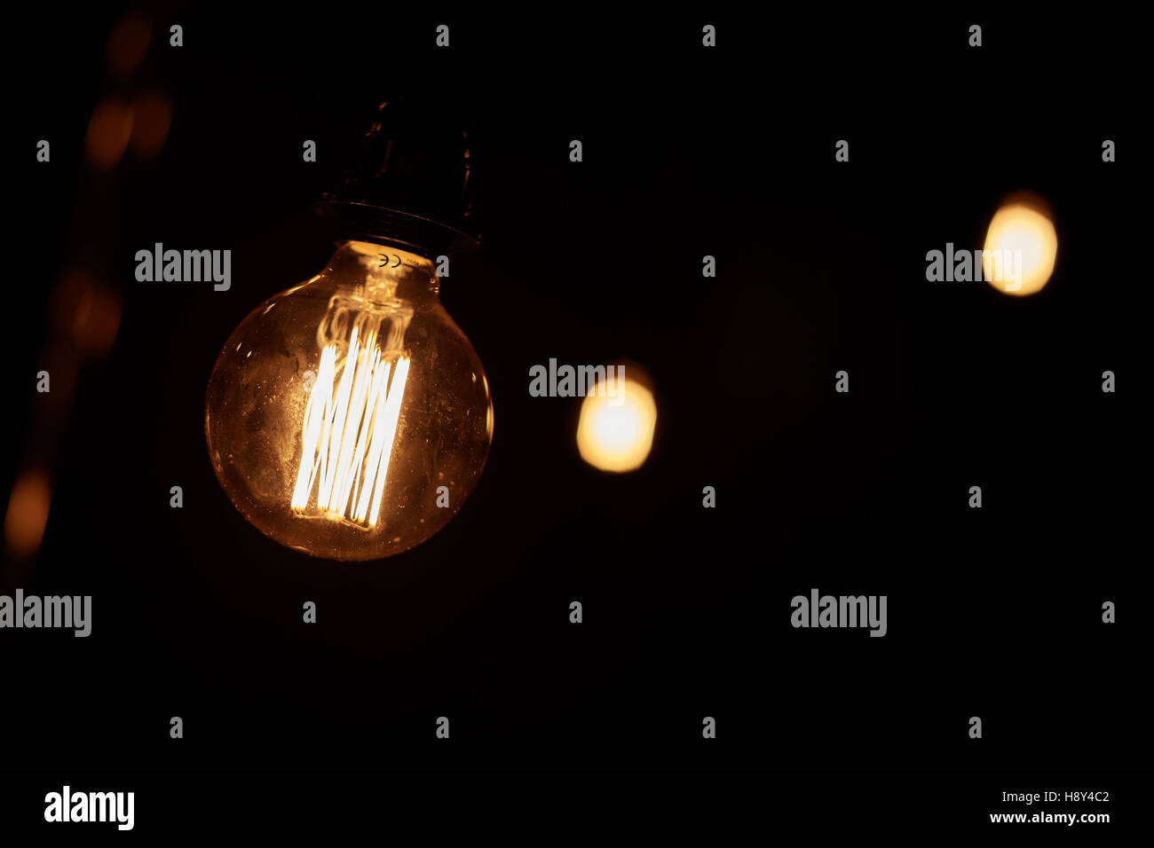 Old vintage lighting decor Stock Photo - Alamy