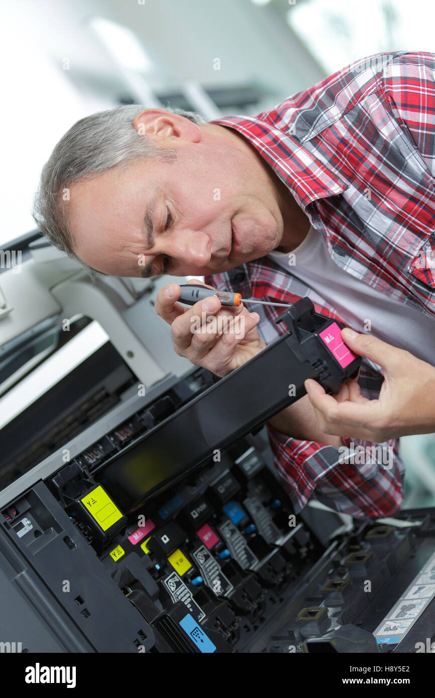 Repairing printer hi-res stock photography and images - Alamy