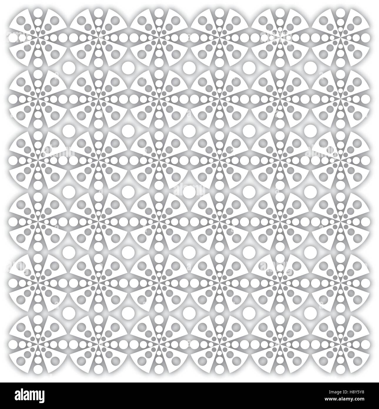 Illustrated flower pattern Cut Out Stock Images & Pictures - Alamy