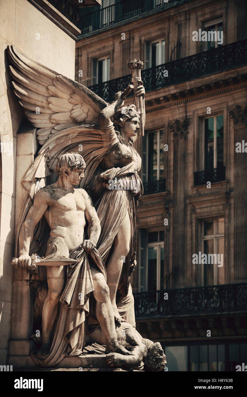 Historical Statue of Paris Opera in France Stock Photo - Alamy