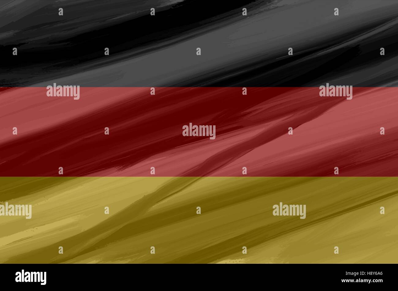Germany painted / drawn vector flag. Dramatic, unusual look. Vector ...
