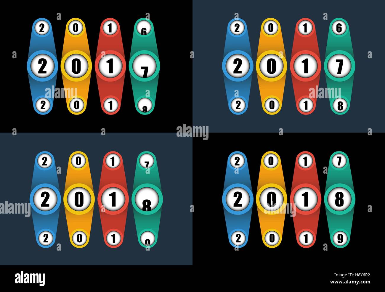 Theme new year christmas Stock Vector Images - Alamy