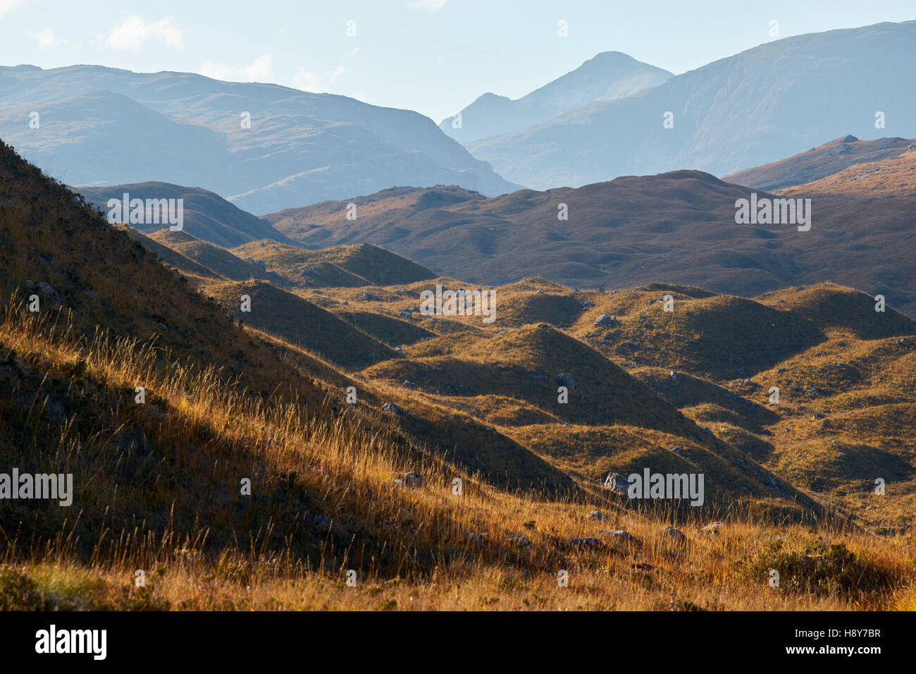 Tussocky moraines in Coire a Cheud Chnoic (Corrie of a 100 hillocks ...