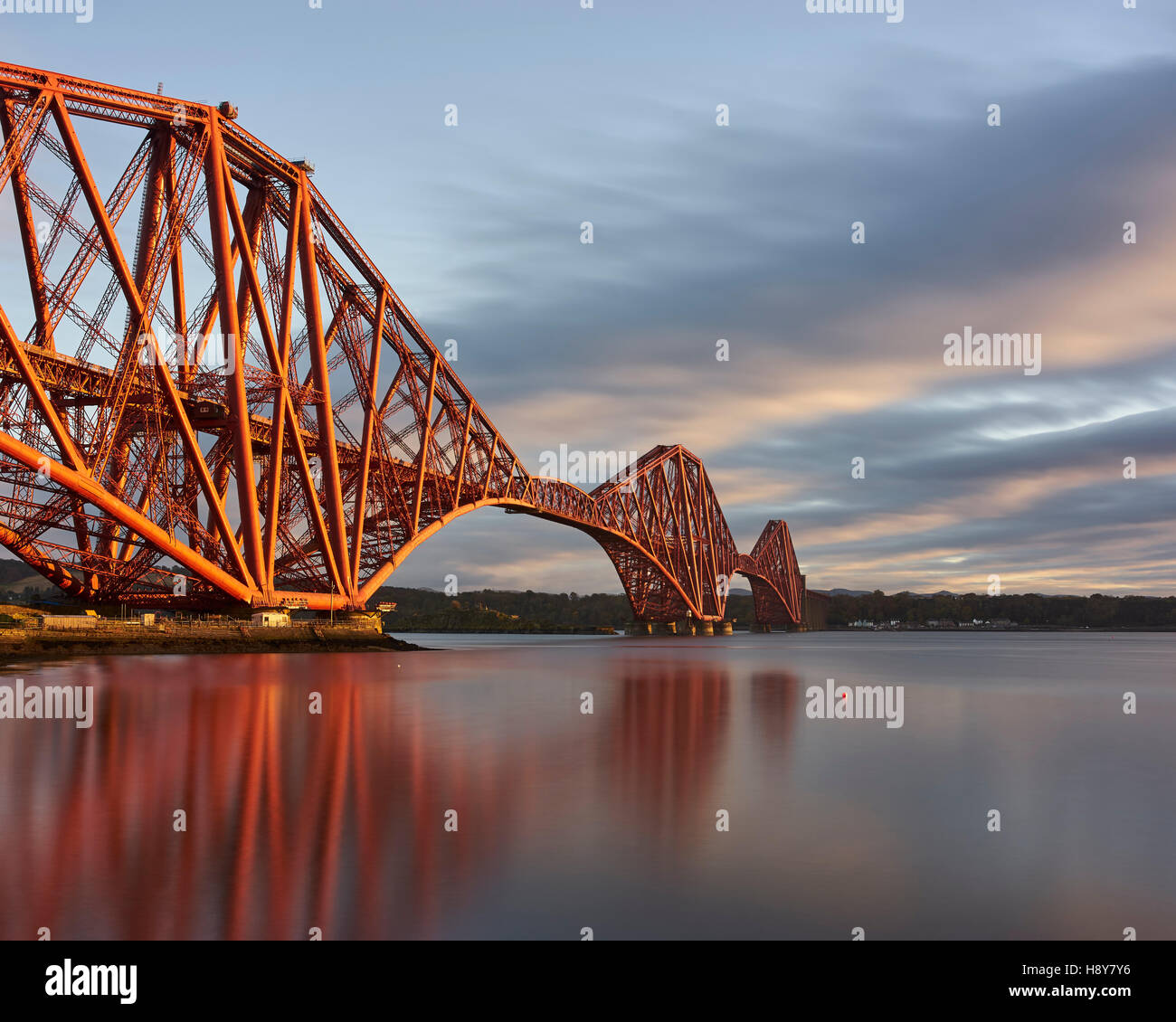 The Forth Rail Bridge from North Queensferry, Fife, Scotland Stock ...