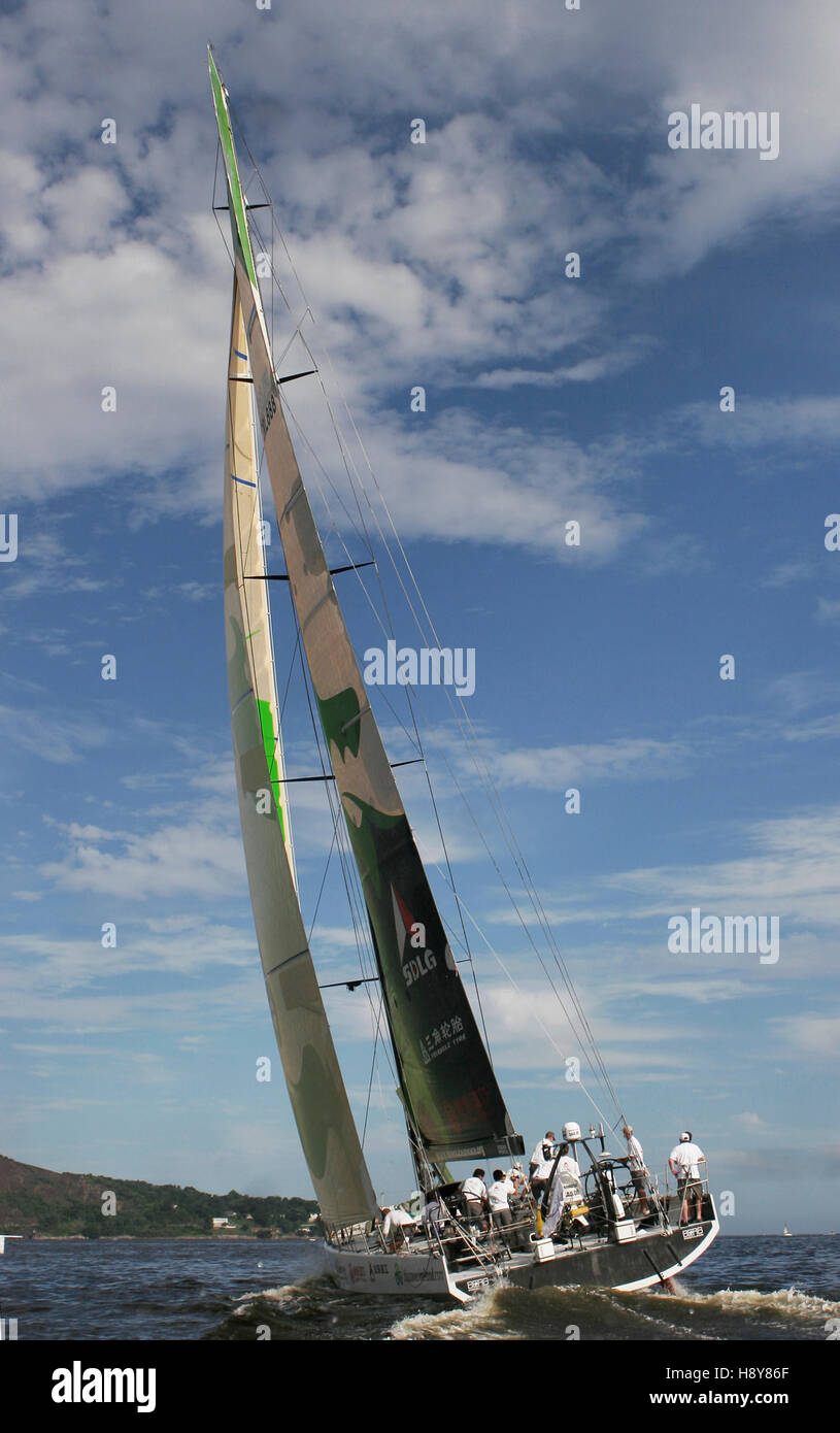 Sailboat riding upwind Stock Photo - Alamy
